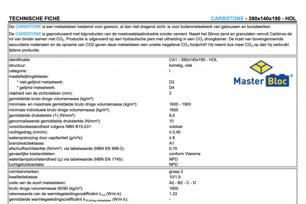Carbstone - circular building blocks without cement